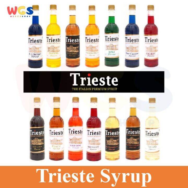 Trieste Syrup Premium Flavored 650 ml - Aneka Varian Rasa - Halal MUI ...