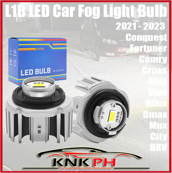 L1B LED Car Fog Lights Reverse Lights Backup Lamp White Yellow Plug and Play Auto Fog Lamp Bulbs ...