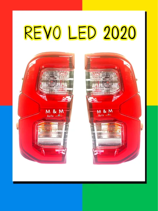ไฟท้าย TOYOTA REVO LED ปี 2020 2021 2022 LED โตโยต้า รีโว่ พร้อมขั้ว ...