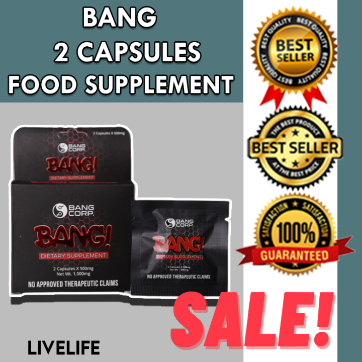 LEGIT RESELLER | 2 CAPSULES BANG FOOD SUPPLEMENT FOR MEN 500mg | FDA ...