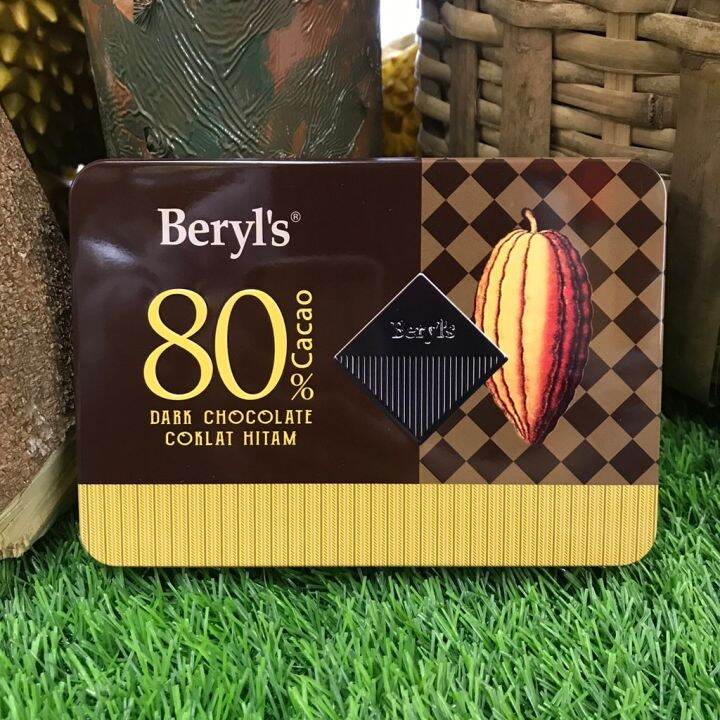 Beryl’s 80% Cacao Dark Chocolate Mini Tin 108g | Lazada