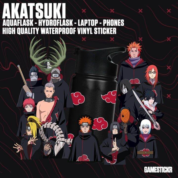 GameStickR Akatsuki Sticker for Laptop AquaFlask or Hydro / Water ...