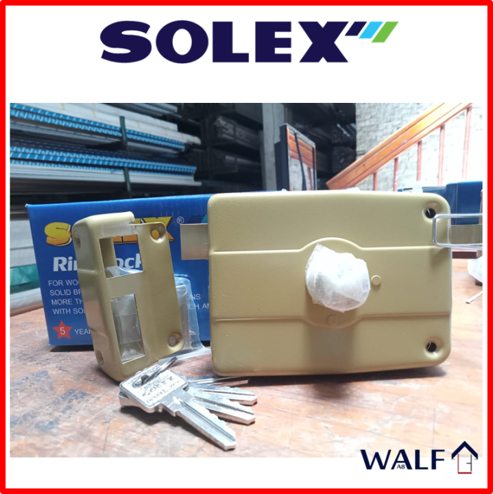Kunci Pintu Gerbang Kunci Solex Rim Lock No. 126D ( Double Key) | Lazada Indonesia