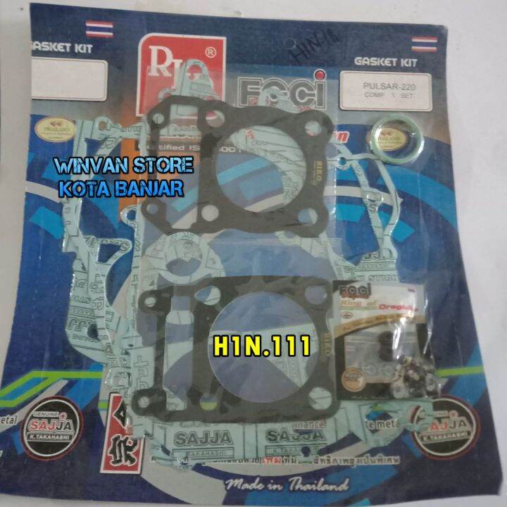 PAKING FULLSET PULSAR PACKING GASKET FUL SET BAJAJ PULSAR FULSAR 180 DTSI 220 + SEAL KLEP ...