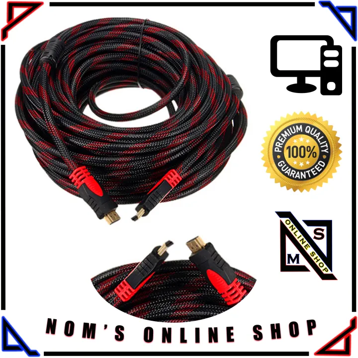 30M HDMI TO HDMI CABLE DOUBLE LOOP | Lazada PH
