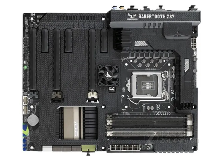 จัดส่งฟรีต้นฉบับเมนบอร์ดสำหรับ ASUS SABERTOOTH Z87 LGA 1150 DDR3สำหรับ I3 I5 I7 Cpu 32GB Z87 ...