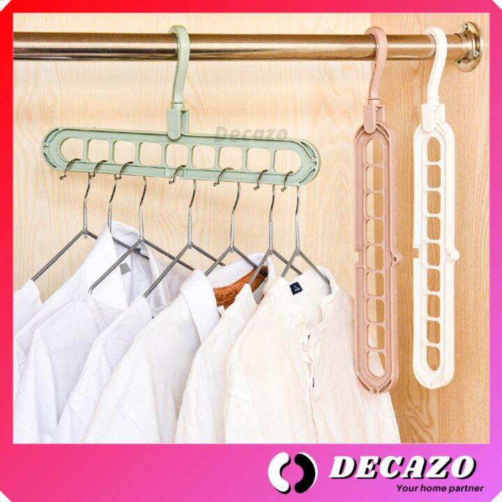 Tiktok Multi-function Clothes Hanger Folding Magic Wardrobe Drying ...