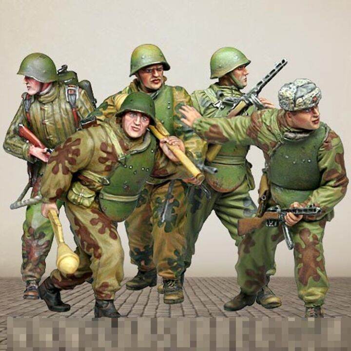 1/35 Scale Die-cast Resin Figure Soldier Model Soviet Elite Commando ...