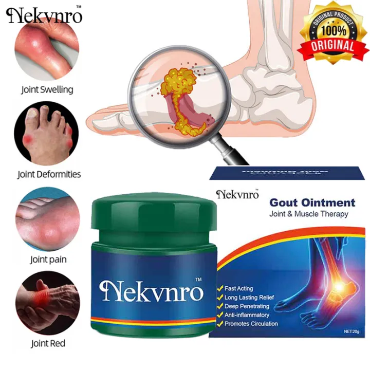 Nekvnro 100% Original Ubat Gout Cream Herbal Gout Uric Acid Medicine ...