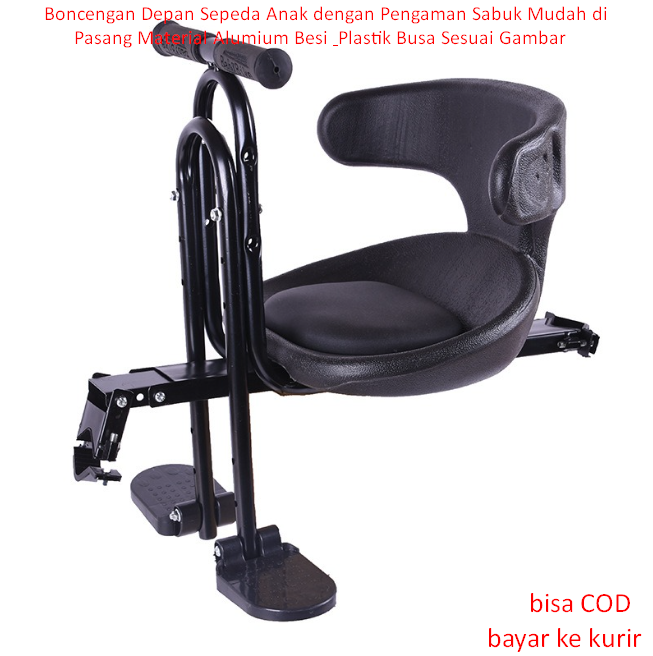 Boncengan Depan Sepeda Anak dengan Pengaman Sabuk Mudah di Pasang ...