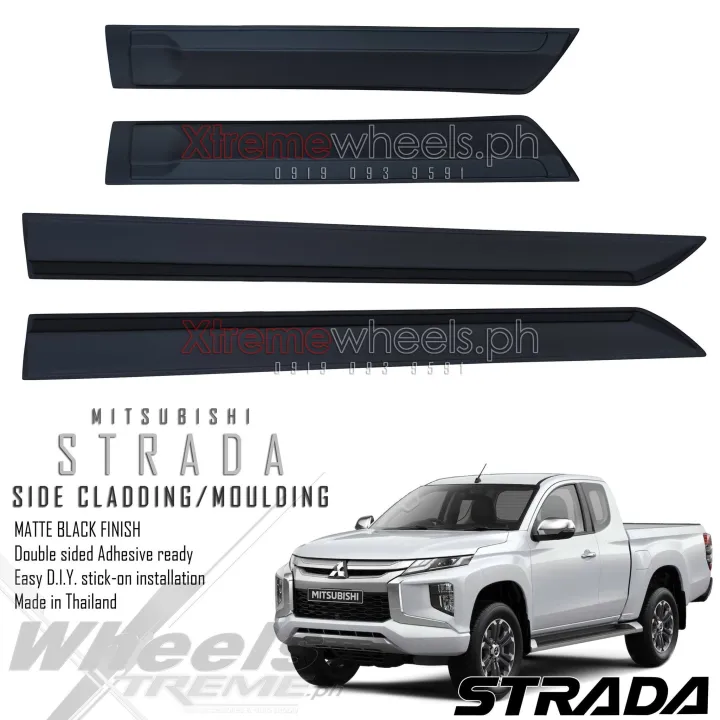 Mitsubishi Strada / Triton 2015-2023 Slim Side moulding / side door ...