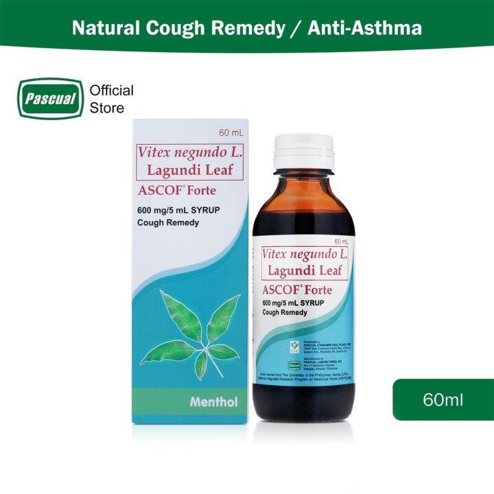 ASCOF® 600mg / 5ml Syrup Menthol 60ml | Lazada PH