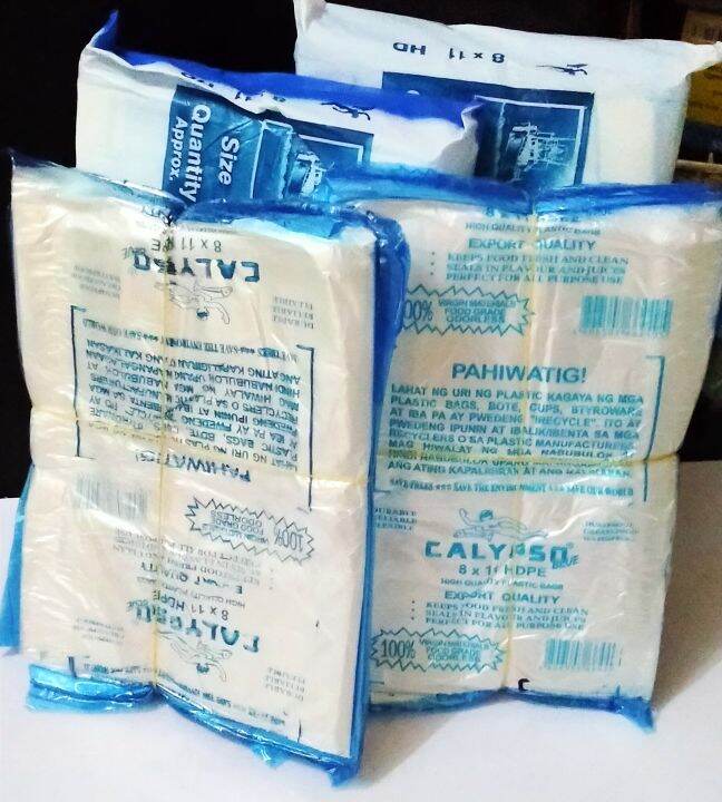 R6]CALYPSO PLASTIC 8X11 HD FOR 1KG.100PCS PER PACK/10 PACKS PER REAM | Lazada PH