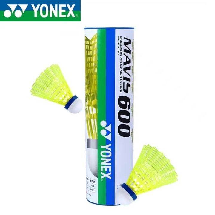 YONEX BADMINTON NYLON SHUTTLECOCK 6PCS. PER TUBES MAVIS 600 HIGH ...