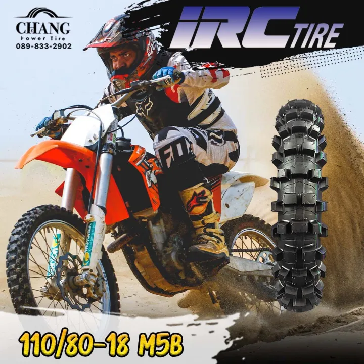 ยางมอเตอร์ไซค์ IRC รุ่น M5B EVO (ยางรถวิบาก) 110/80-18 ปี2022 | Lazada ...