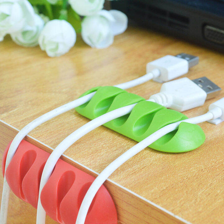 【Ready Stock】Silicone Wire Cable Organizer Cable Management Cord ...
