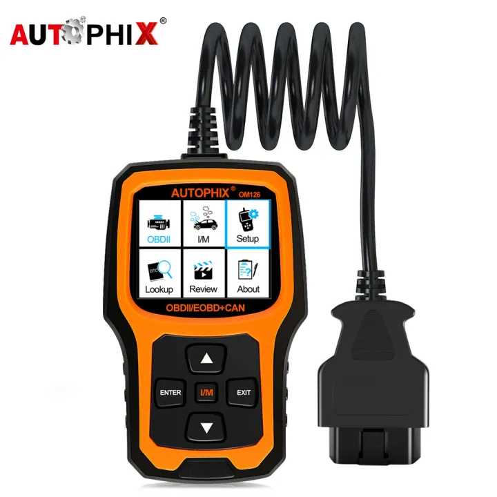 Autophix OM126 OBD2 Scanner Engine Check Clean Code Reader EOBD ODB 2 ...