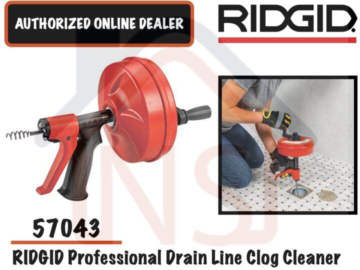 RIDGID 57043 Drain Cleaner Power Spin with Auto Feed Toilet Clog ...