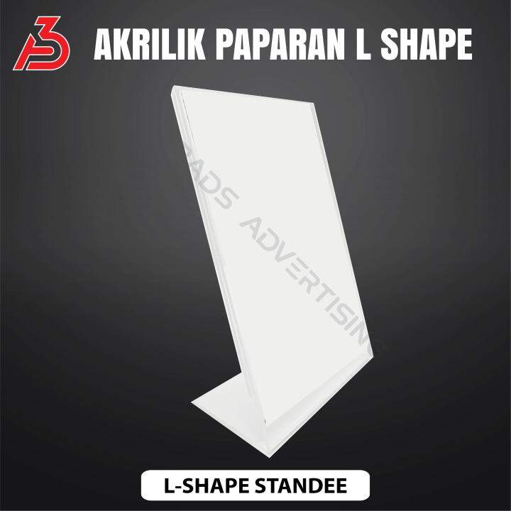 Acrylic Standee L Shape , Acrylic L-Shape Display Stand, L Shape ...