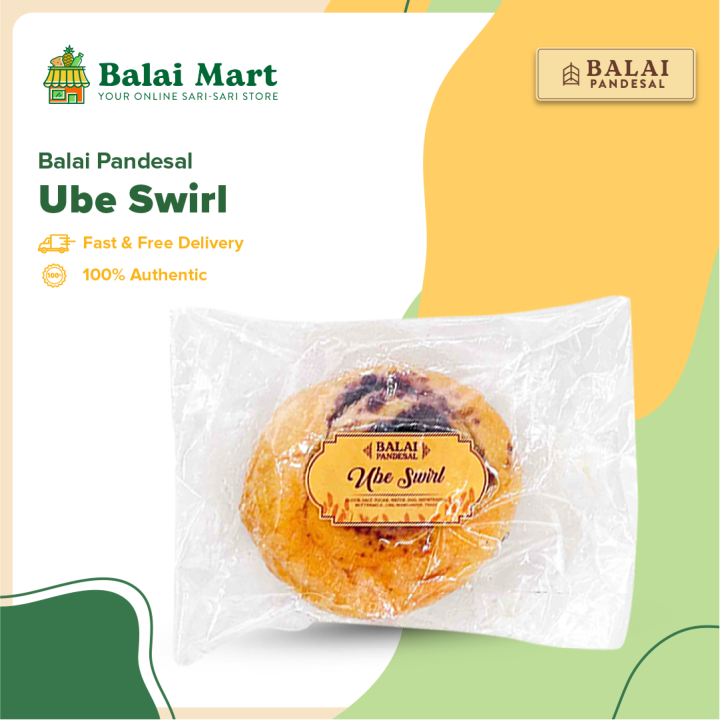 Balai Pandesal Ube Swirl 1pc - Fresh Sweet Breads & Pastries | Lazada PH