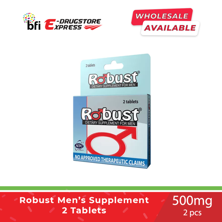 Robust 550mg 2 Tablets Supplement For Men [SAME-DAY AVAILABLE] | Lazada PH
