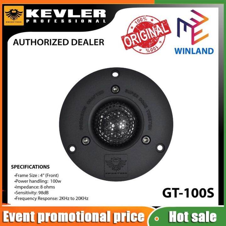 Kevler Original GT-100S 3 inches Dome Tweeter Speaker 100W 8ohms GT100S ... Kevler Original GT-100S 3 inches Dome Tweeter Speaker 100W 8ohms GT100S ...