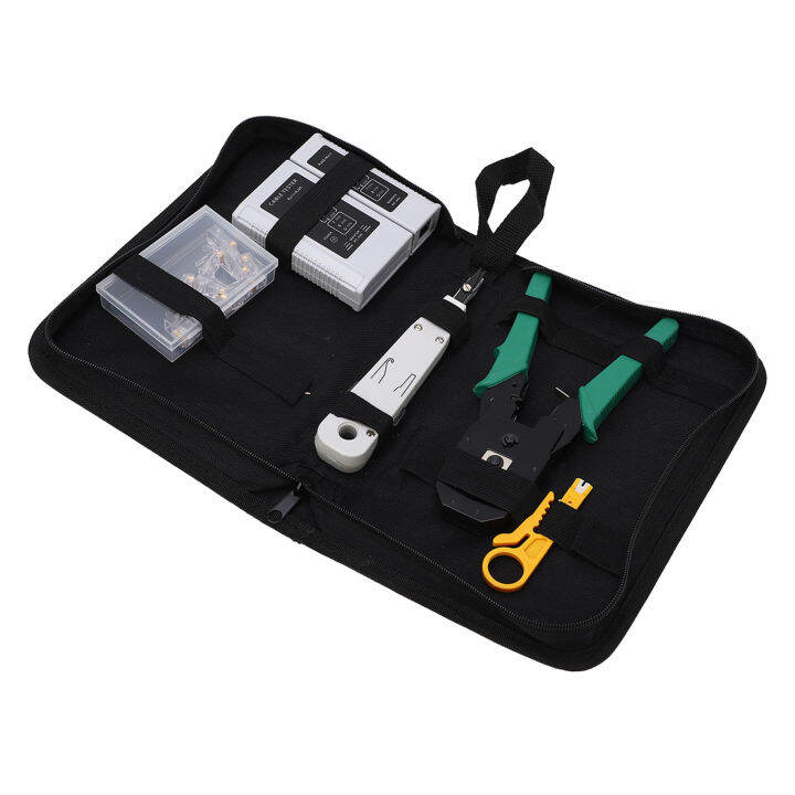 Ethernet Cable Crimper Kit, Network Tool Kit Ergonomic Automatic ...