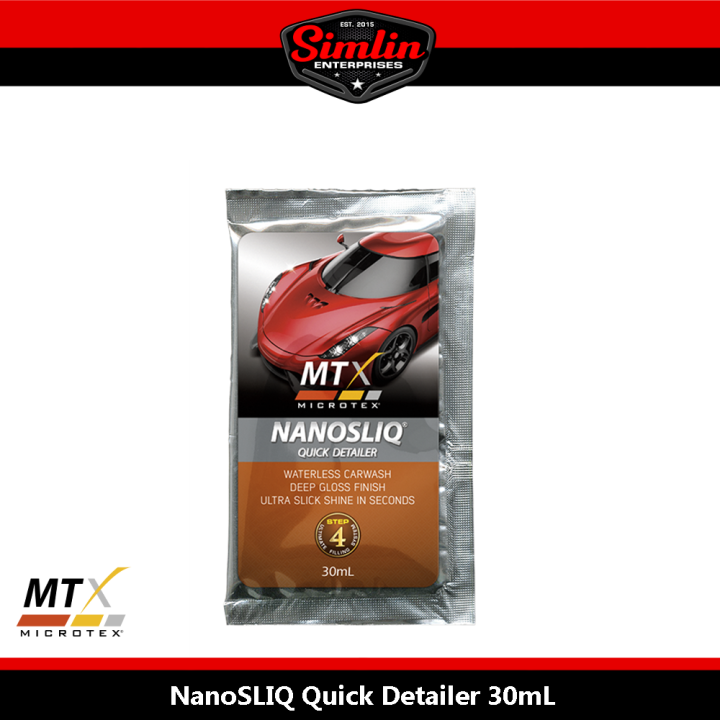 Microtex MTX NanoSLIQ Quick Detailer Spray Wax 30ml | Lazada PH