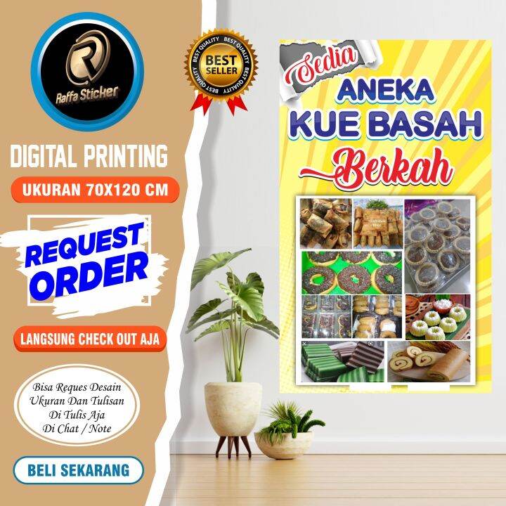 Spanduk Banner Aneka Kue/ Spanduk Aneka Kue ukuran 120x70cm TERMURAH ...