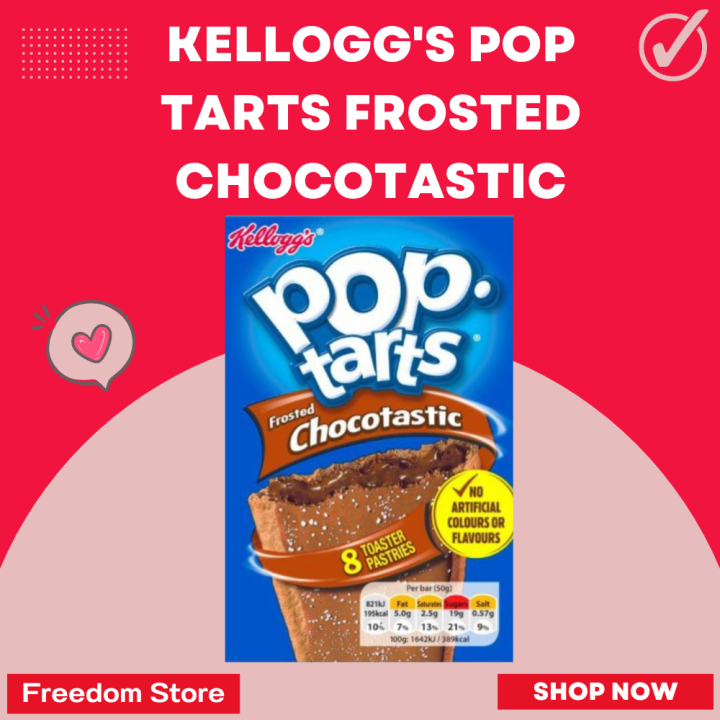 ขายดีมาก!!! Kellogg's Pop tarts Frosted Chocotastic 384g เคลลอกก์ ป๊อป ...