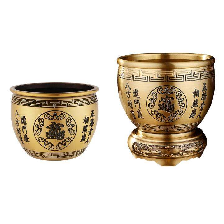 Traditional Treasure Chinese Basin Money Jar Rice Vat Storage Pot Good ...