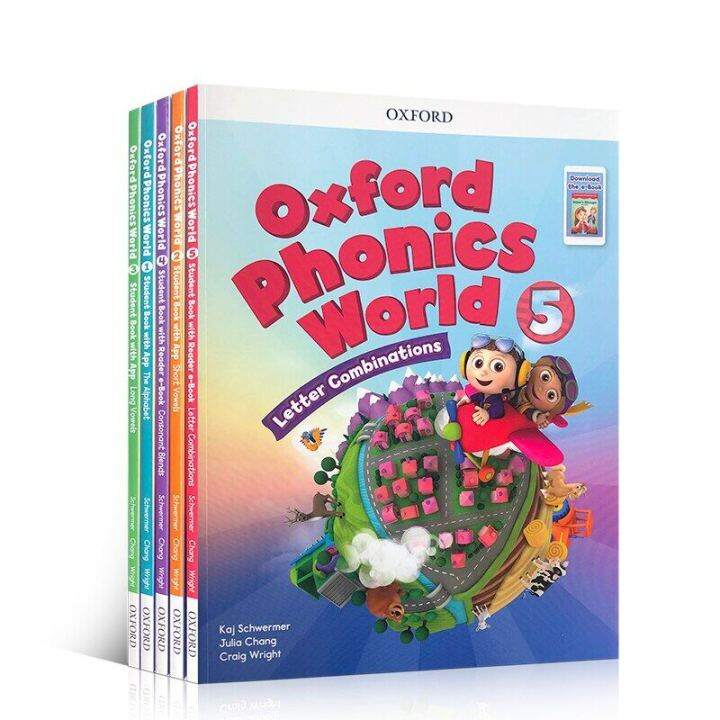 5pcs Textbooks + 5pcs Worbooks Oxford Phonics World Sight Words ...