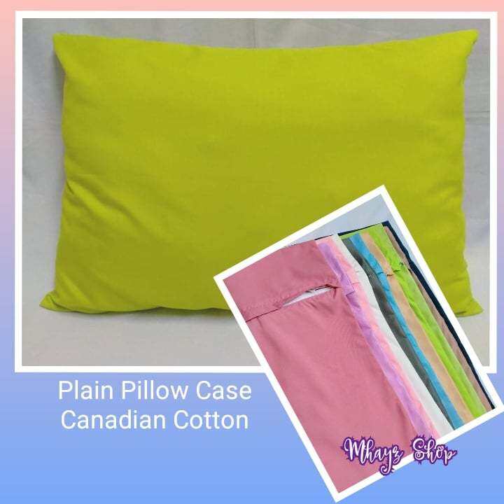 Plain Color Punda / Pillow Case MEDIUM Pure Canadian Cotton with Zipper ...