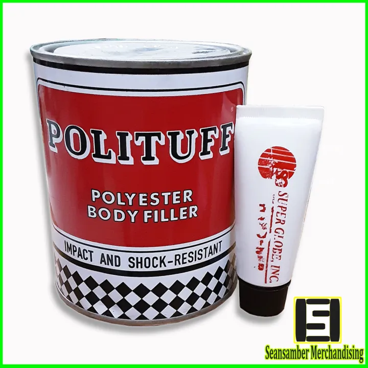 Polituff Polyester Body Filler with Hardener 1Liter | Lazada PH