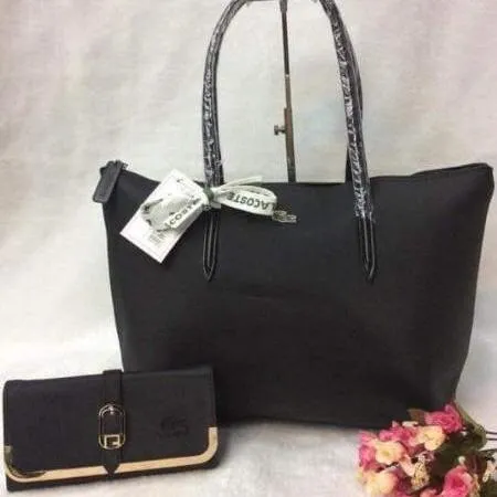 Womens Zip Tote Bag With Long Handle Shoulder Assorted Wallet Pag Wla ...