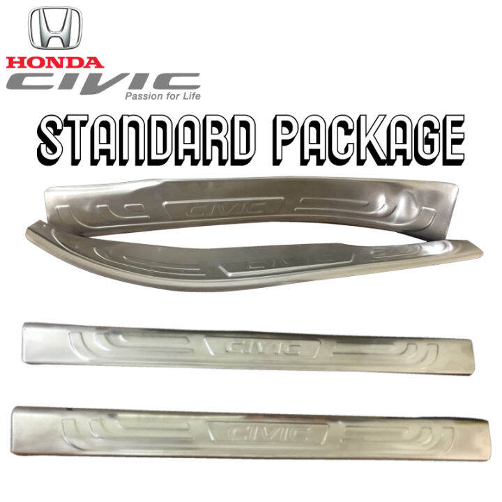 HONDA CIVIC Step Sill Set Stainless Steel | Lazada PH
