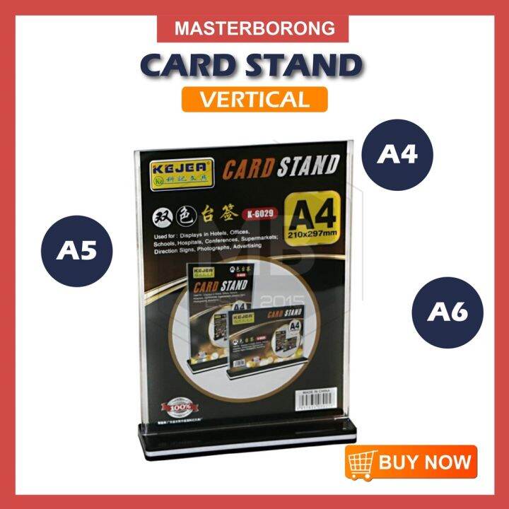 masterborong A4/A5/A6 Restaurant Table Menu Stand T-shape Menu Display ...