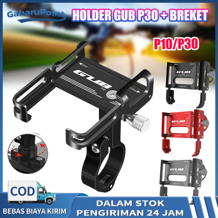 GUB P30 Holder Handphone Dudukan Ponsel Aluminium Aloy/holder gub p30 original/holder gub p30 ...