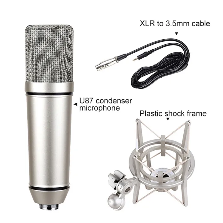 U87 Condenser Microphone for PC phone Large Diaphragm For Vocal ...