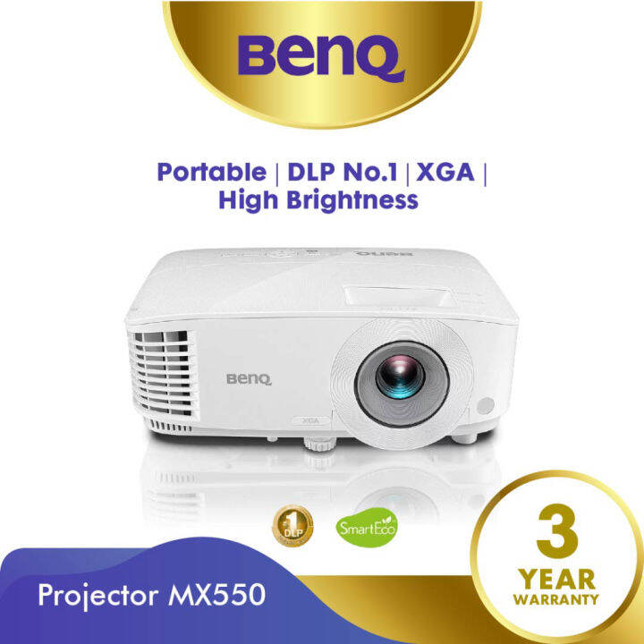 BenQ Projector MX550 3600 Ansi Lumens DLP Eco-Friendly XGA Business Projector Garansi Resmi ...