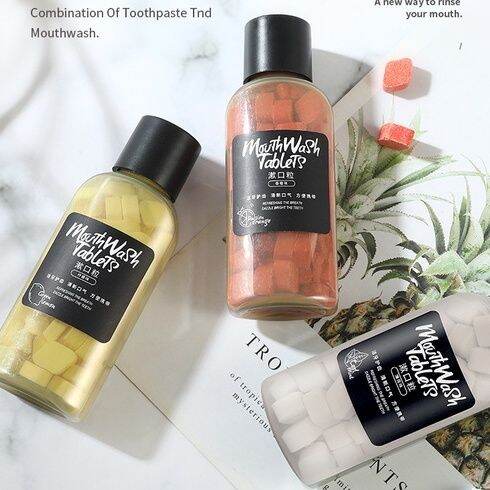 Solid particle mouthwash granules for clear breath mint fruity and ...