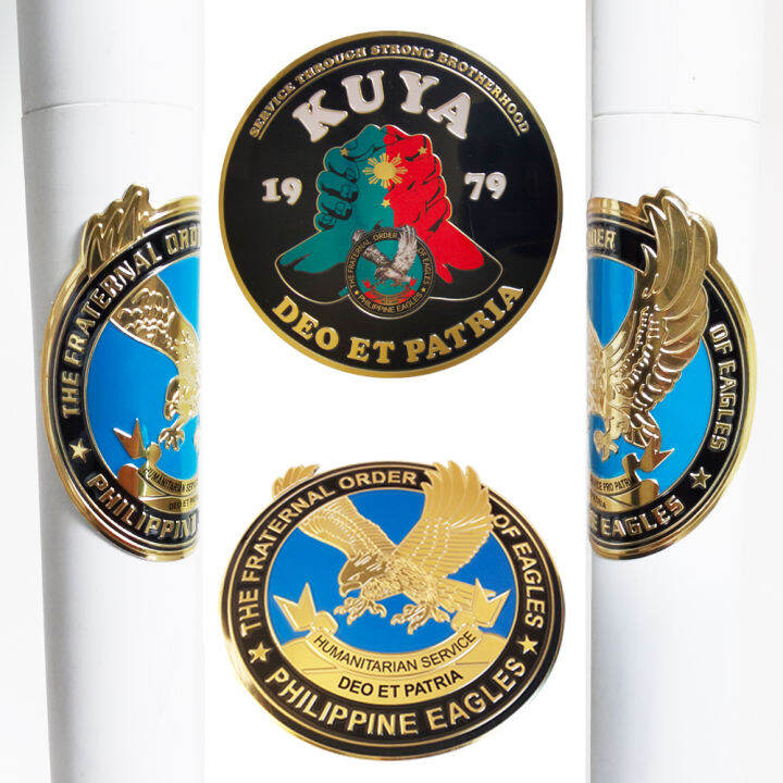 Lucky Eagle Bendable Brass Metal the Fraternal Order of Eagles Emblem ...