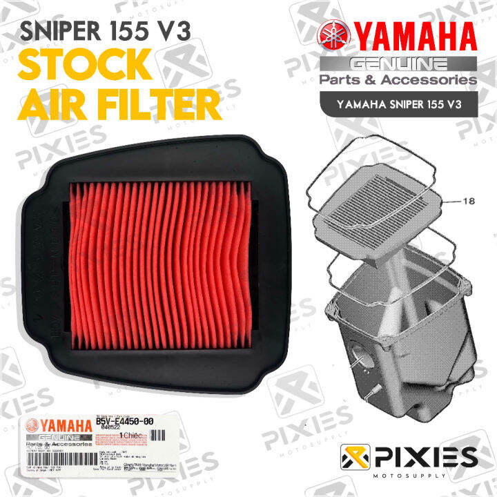 B5VE445000 SNIPER 155 VERSION 3 AIR FILTER ELEMENT | Lazada PH