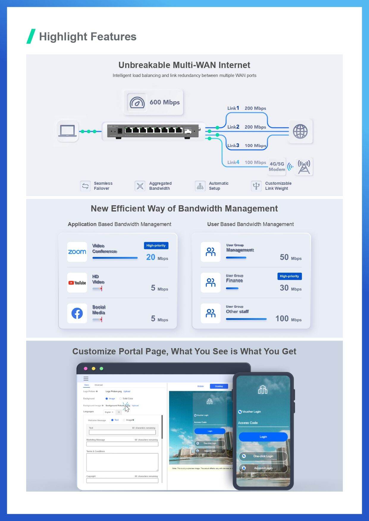 RG-EG209GS Reyee 9-Port Gigabit Cloud Managed SFP Router | Lazada.co.th