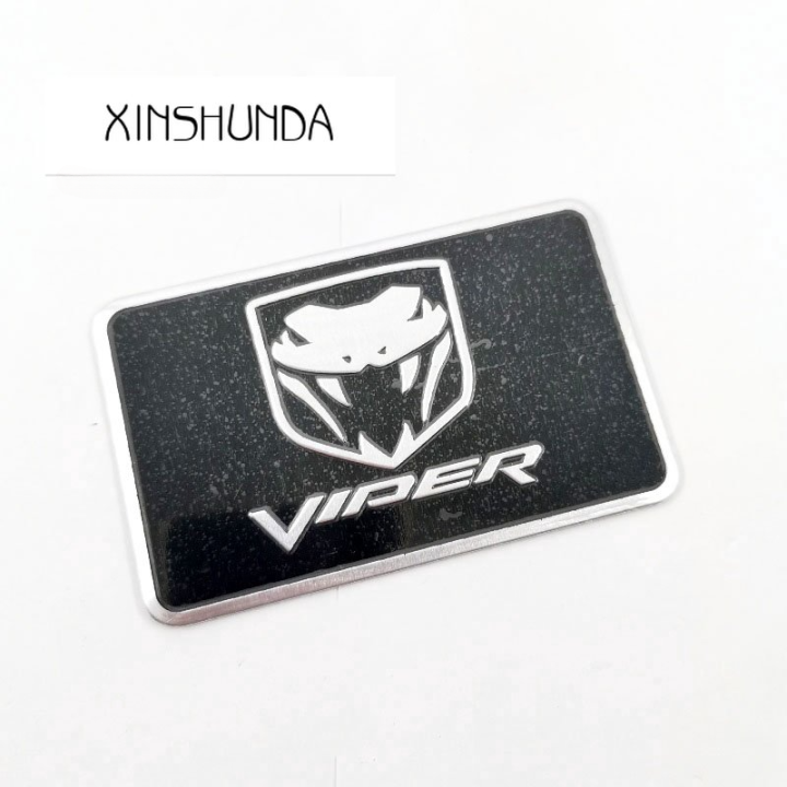 XSD 1 x Aluminum VIPER Cobra Snake Logo Car Auto Decorative Emblem ...