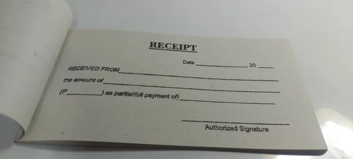 1 pack Temporary Receipt (10pads) | Lazada PH