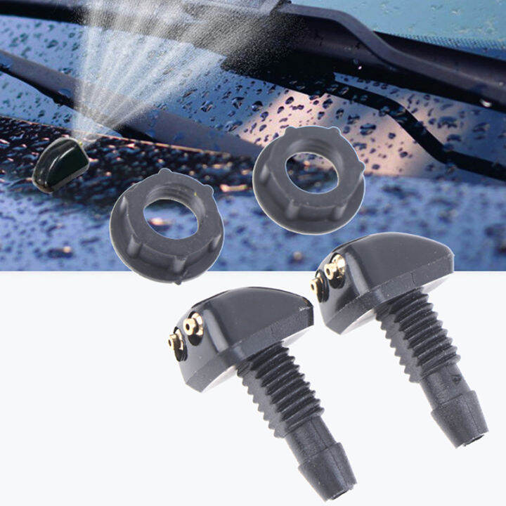 Graceful 2x Universal Front Windshield Washer Wiper Nozzle Sprayer ...