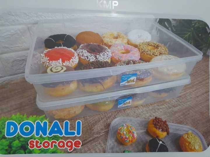 Mutiarapack Donali Bening 5500ml (35.5x28 h:7) Donali Kotak Donat ...