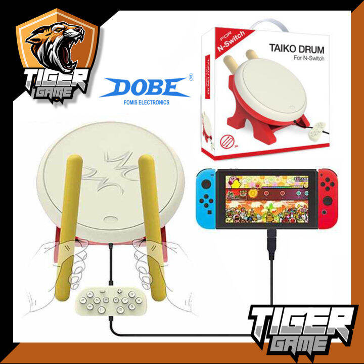 Taiko Drum For Nintendo Switch ยี่ห้อ DOBE (กลองไทโกะ)(กลอง Taiko)(ชุด ...