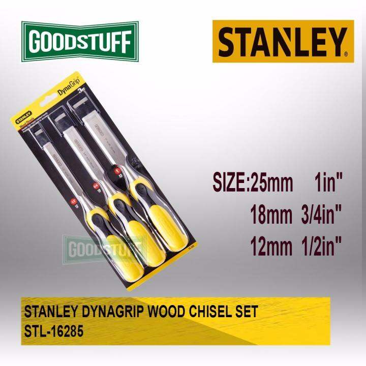 STANLEY STL-16285 DYNAGRIP WOOD CHISEL SET | Lazada